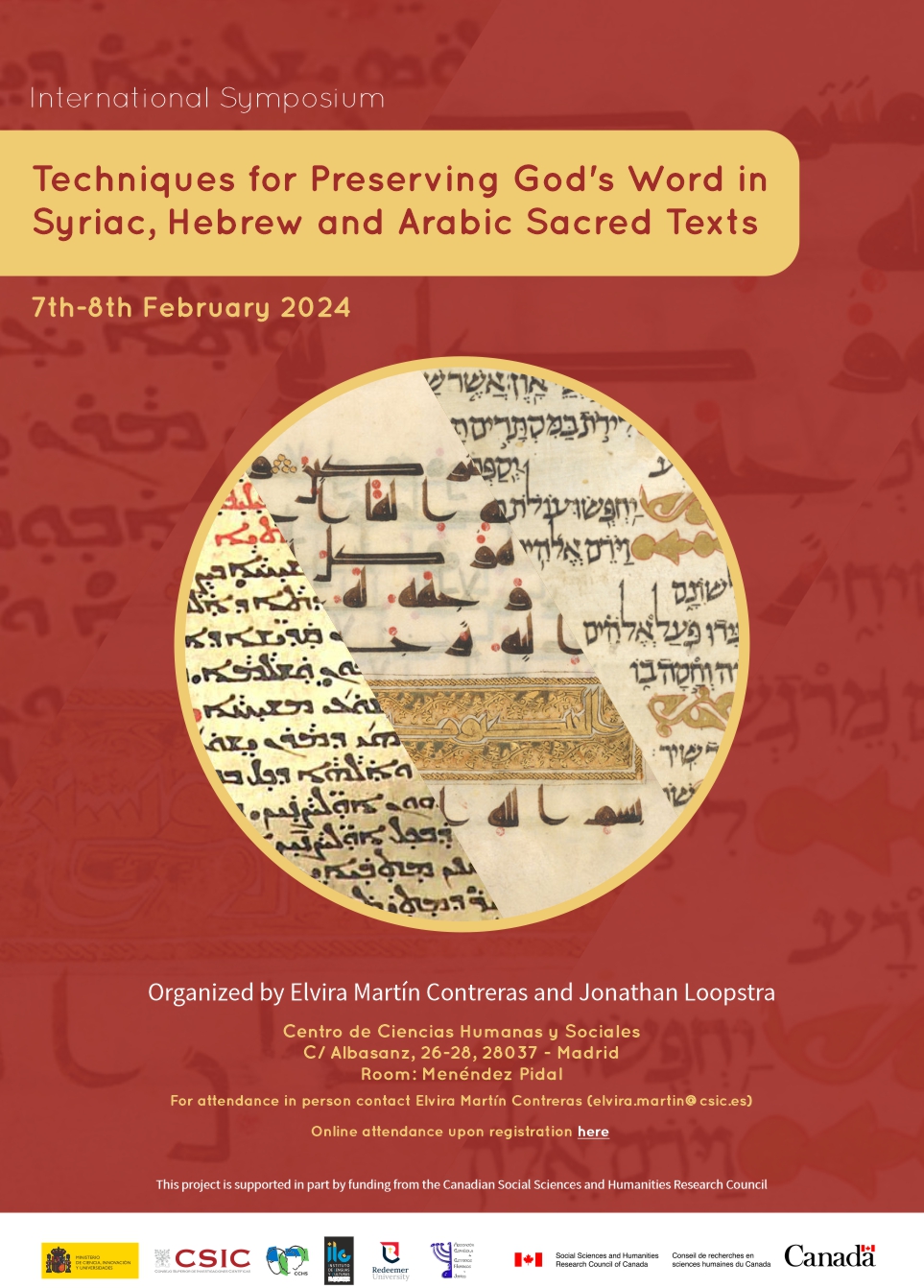 International Symposium: "Techniques for Preserving God's Word in ...